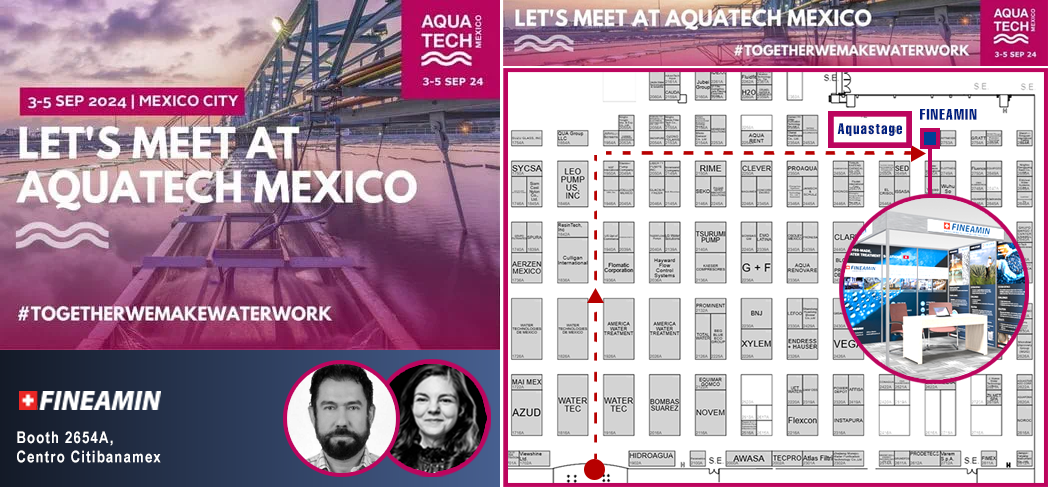 FINEAMIN at Aquatech Mexico, 3-5 September, 2024