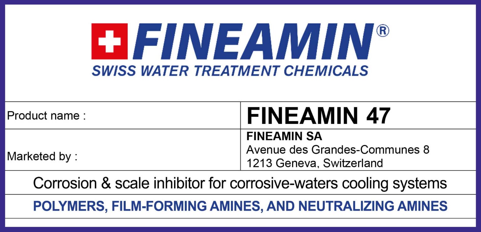 FINEAMIN 47 | Filming Amines for Cooling Towers